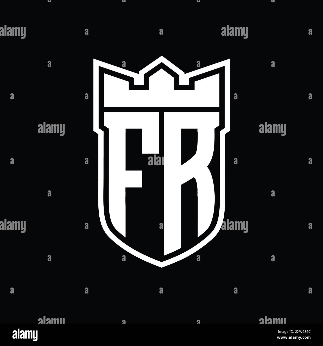 Fr modern logo hi-res stock photography and images - Alamy