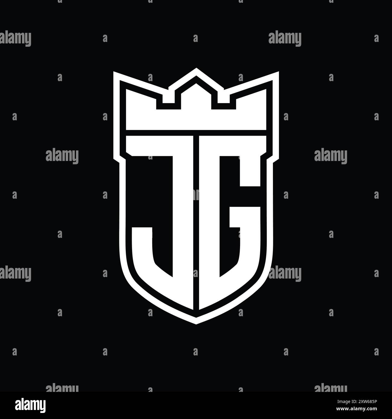 Jg letter logo design hi-res stock photography and images - Alamy