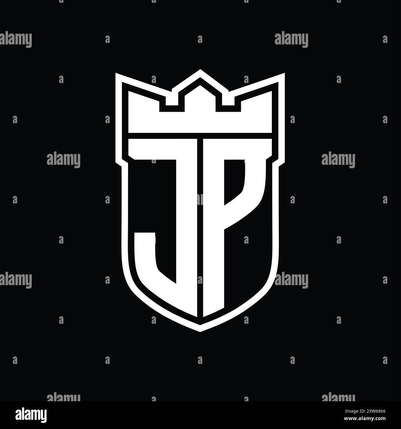 Initial jp logo hi-res stock photography and images - Alamy