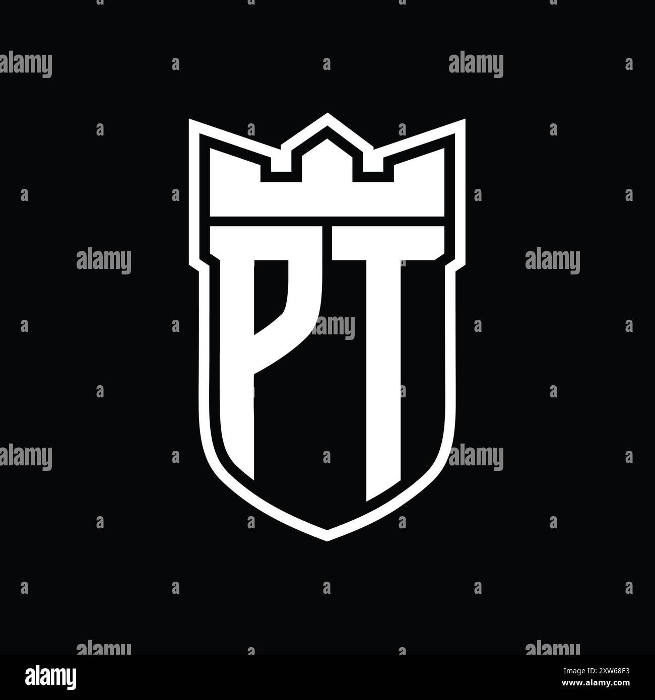 Pt letter logo hi-res stock photography and images - Alamy