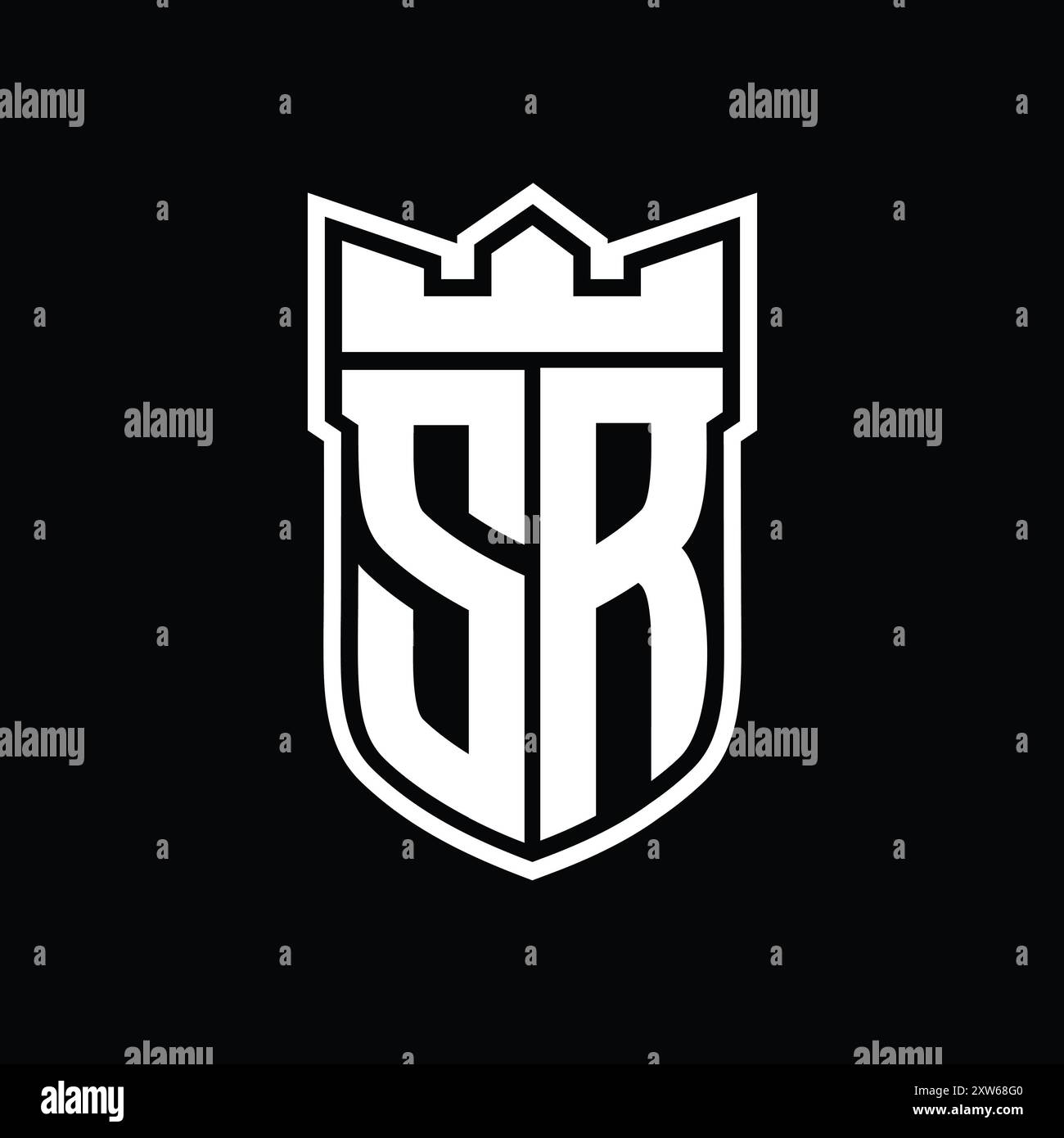 Initial letter sr logo hi-res stock photography and images - Alamy