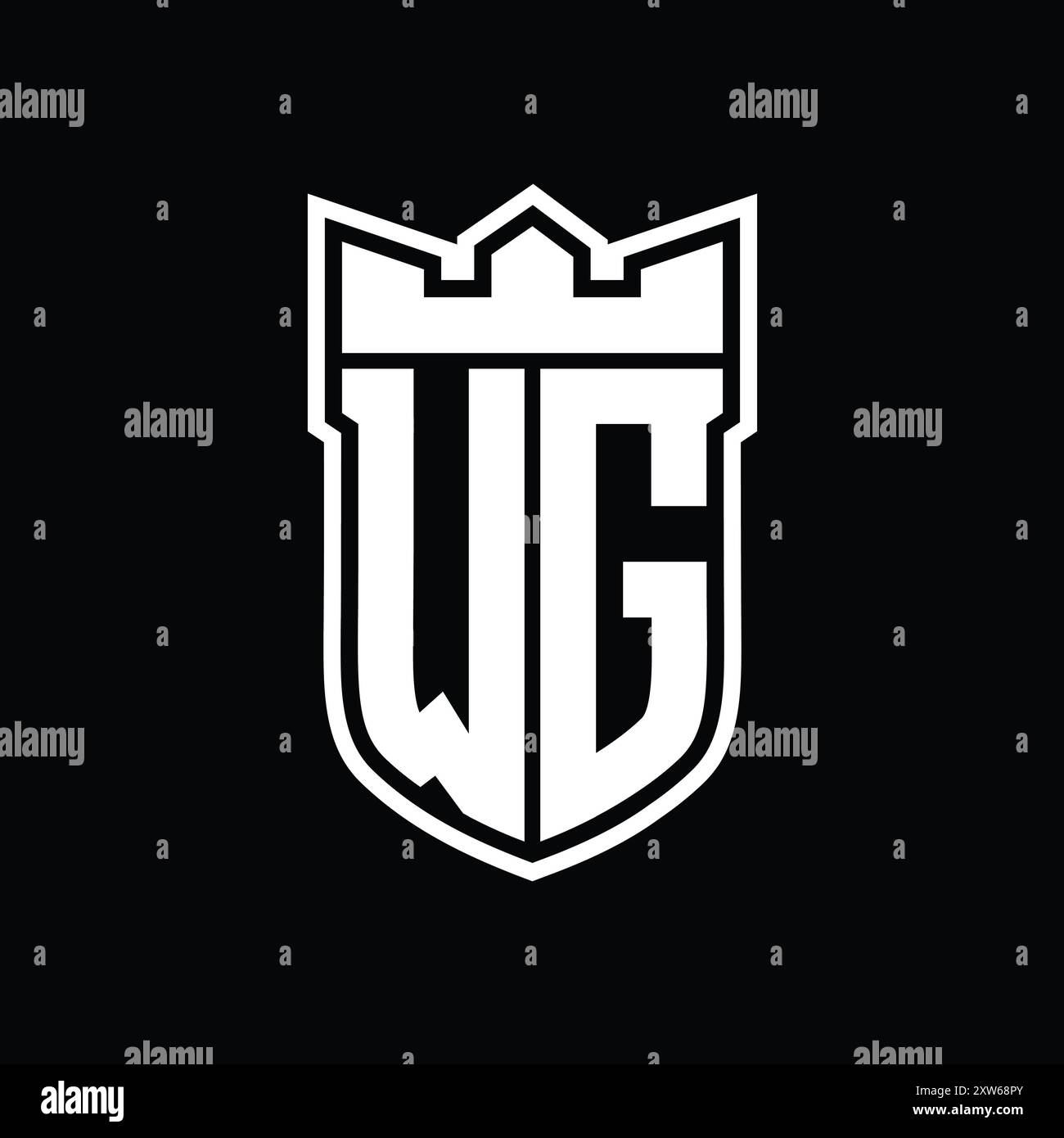 Letter wg icon hi-res stock photography and images - Alamy