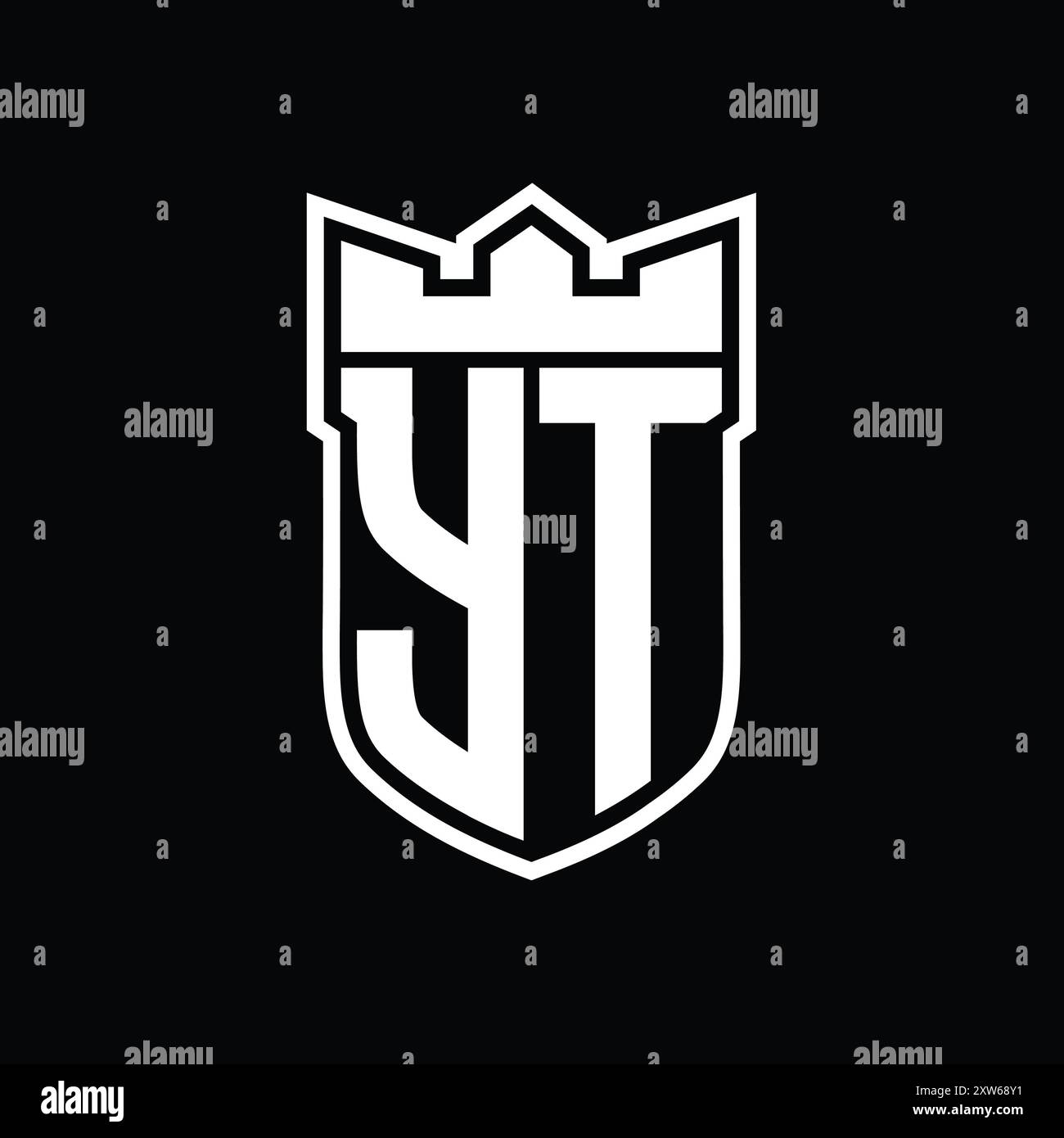 Yt letter logo hi-res stock photography and images - Alamy