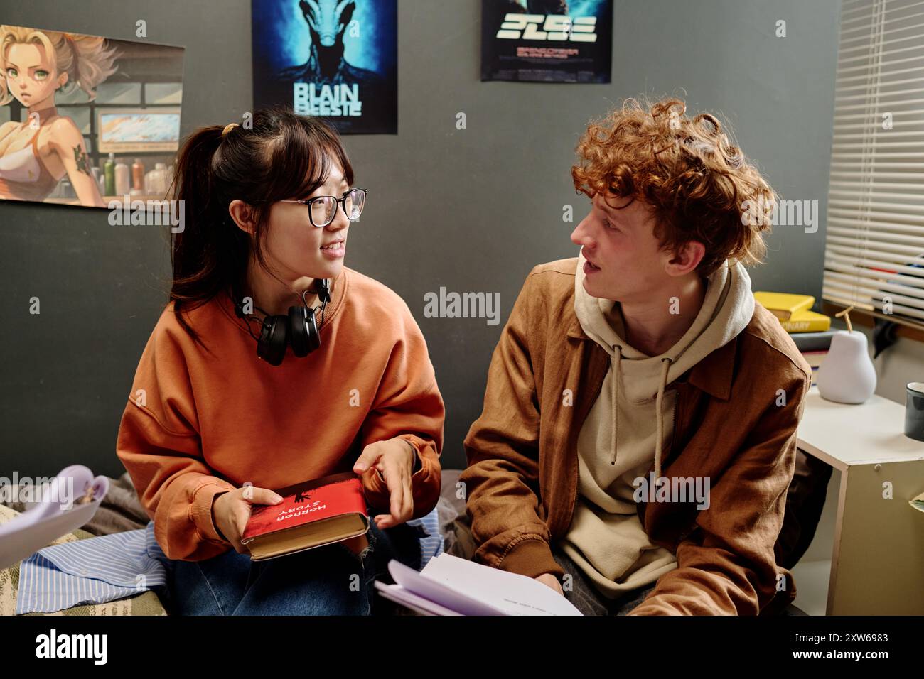 Studying anime hi-res stock photography and images - Alamy