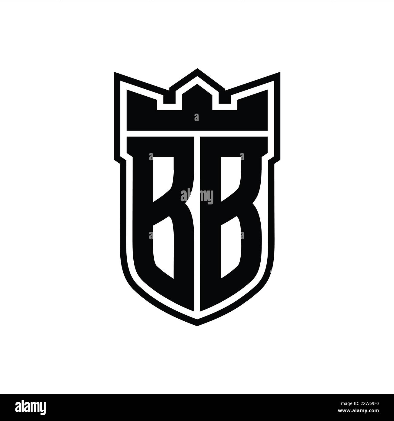 Bb logo design hi-res stock photography and images - Alamy
