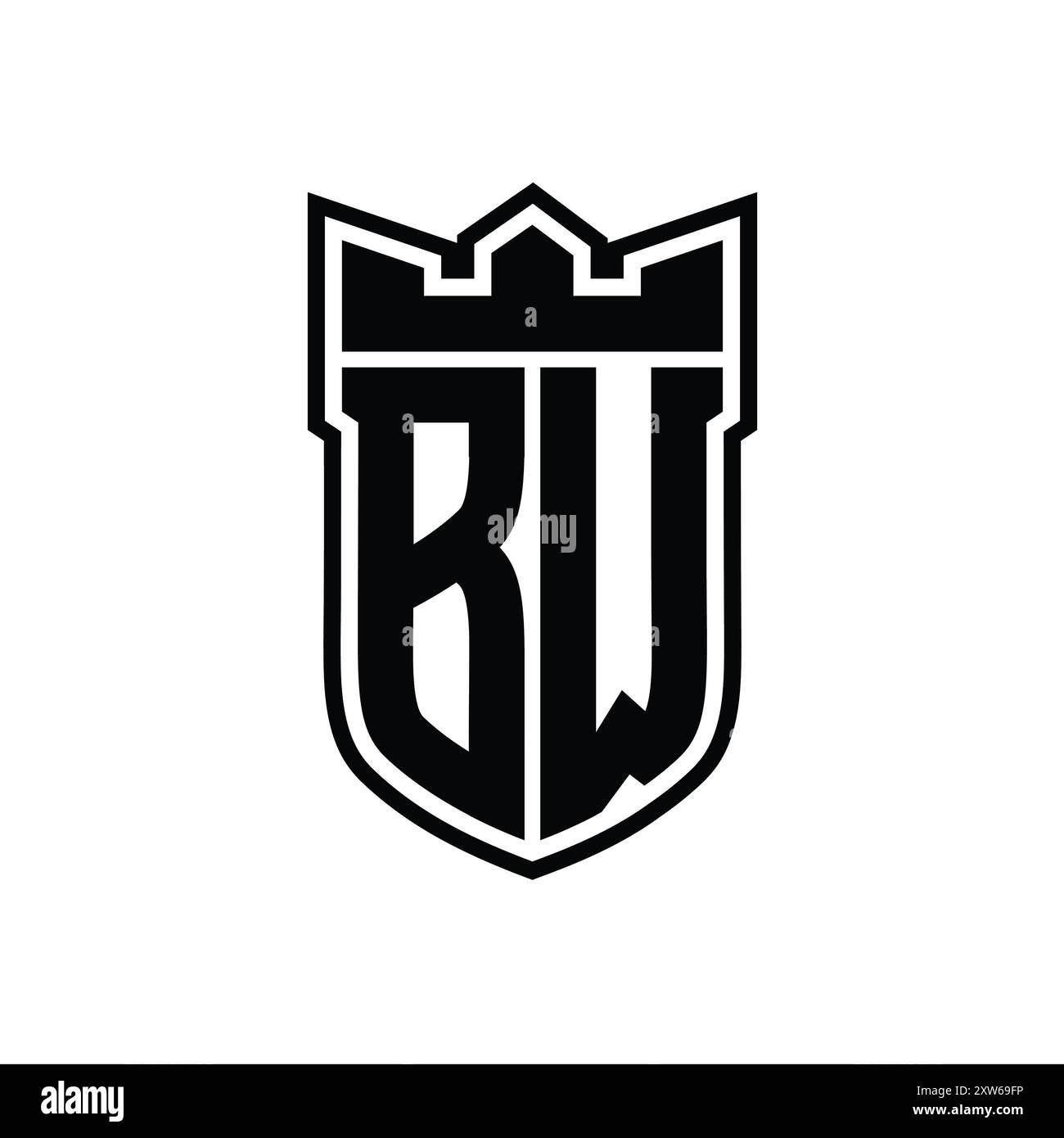Bw modern logo hi-res stock photography and images - Alamy
