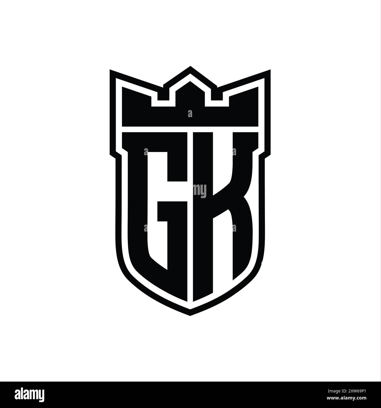 Gk logo design hi-res stock photography and images - Alamy