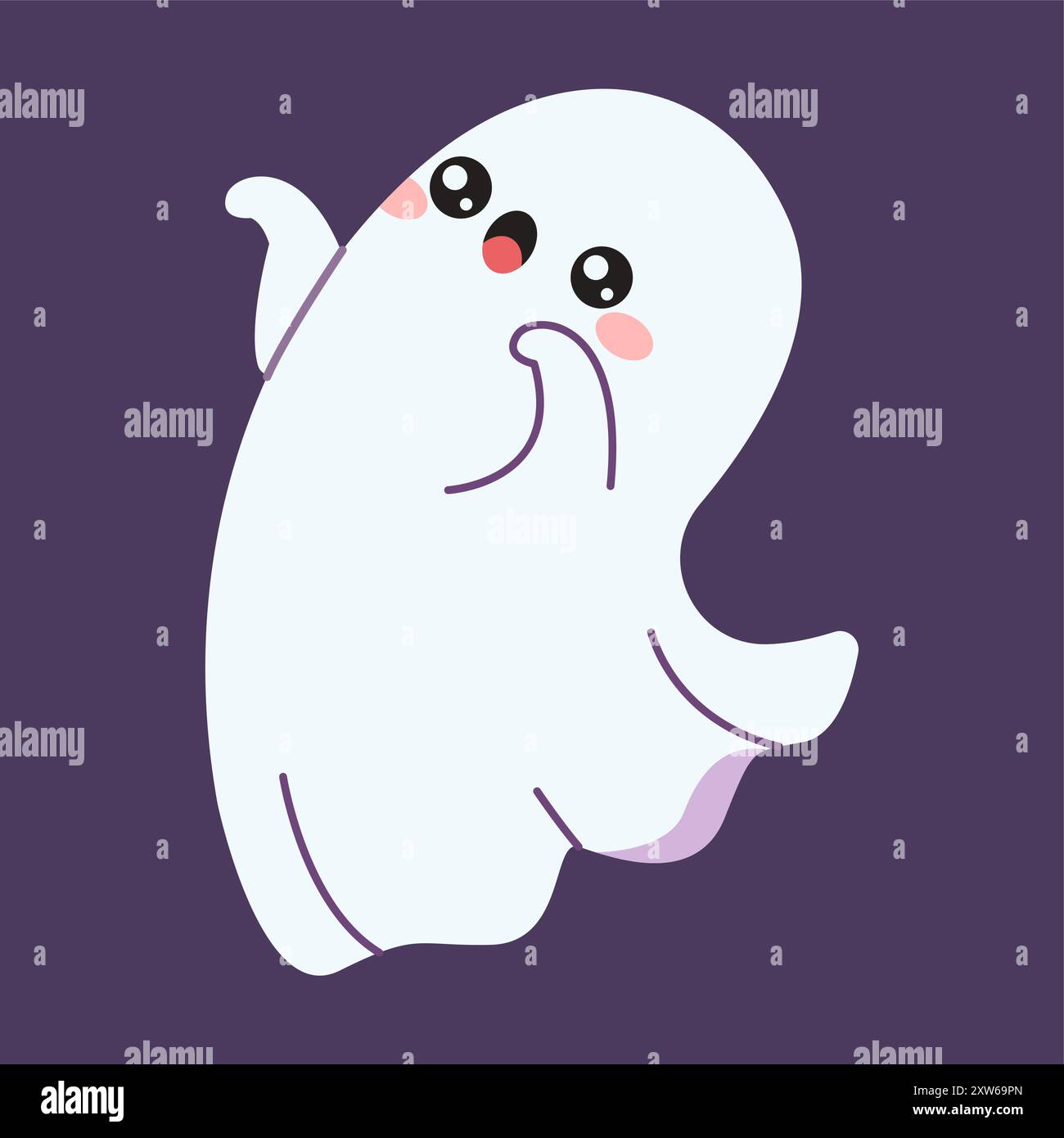 Ghost scaring icon animation Stock Vector Images - Alamy