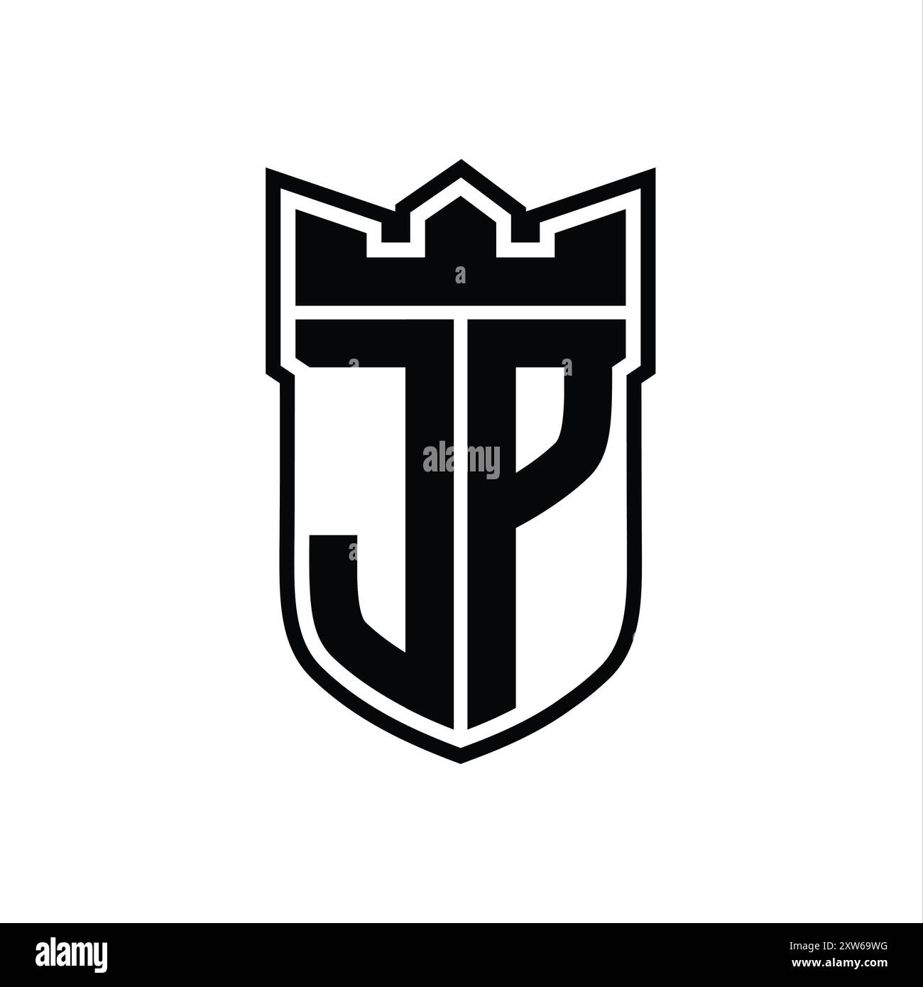 Letter jp logo hi-res stock photography and images - Alamy