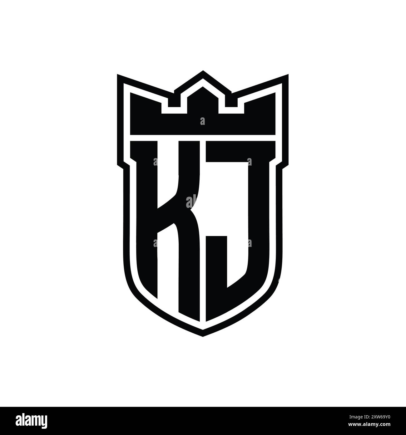 Letter kj logo hi-res stock photography and images - Alamy