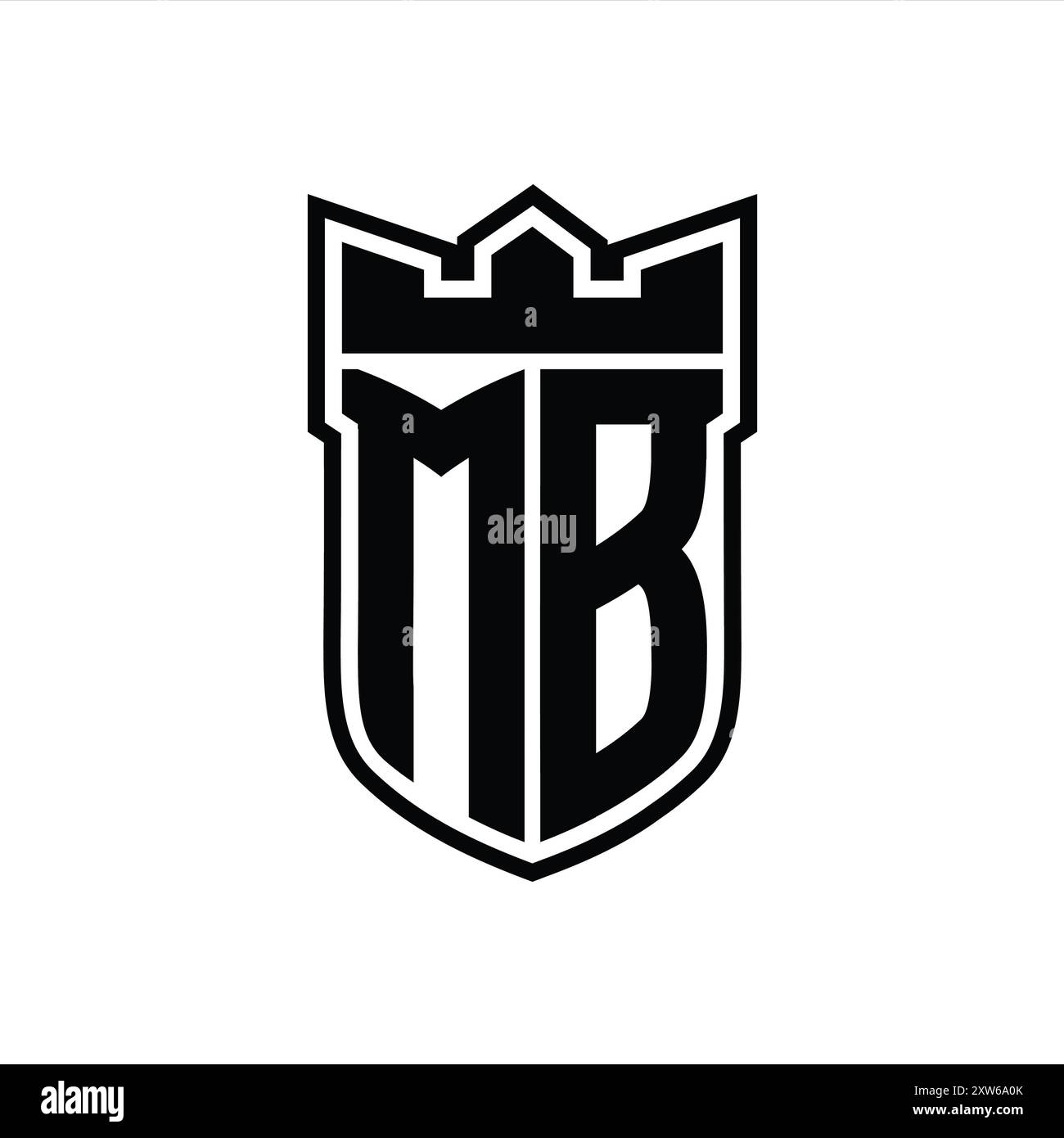 Mb letter design hi-res stock photography and images - Alamy