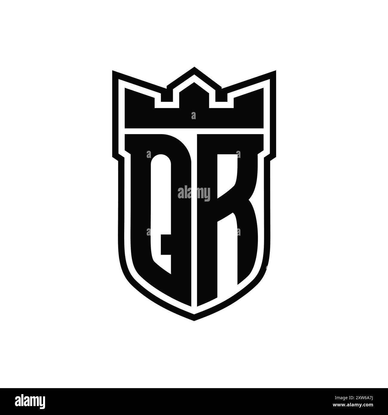 Qr brand logo hi-res stock photography and images - Alamy