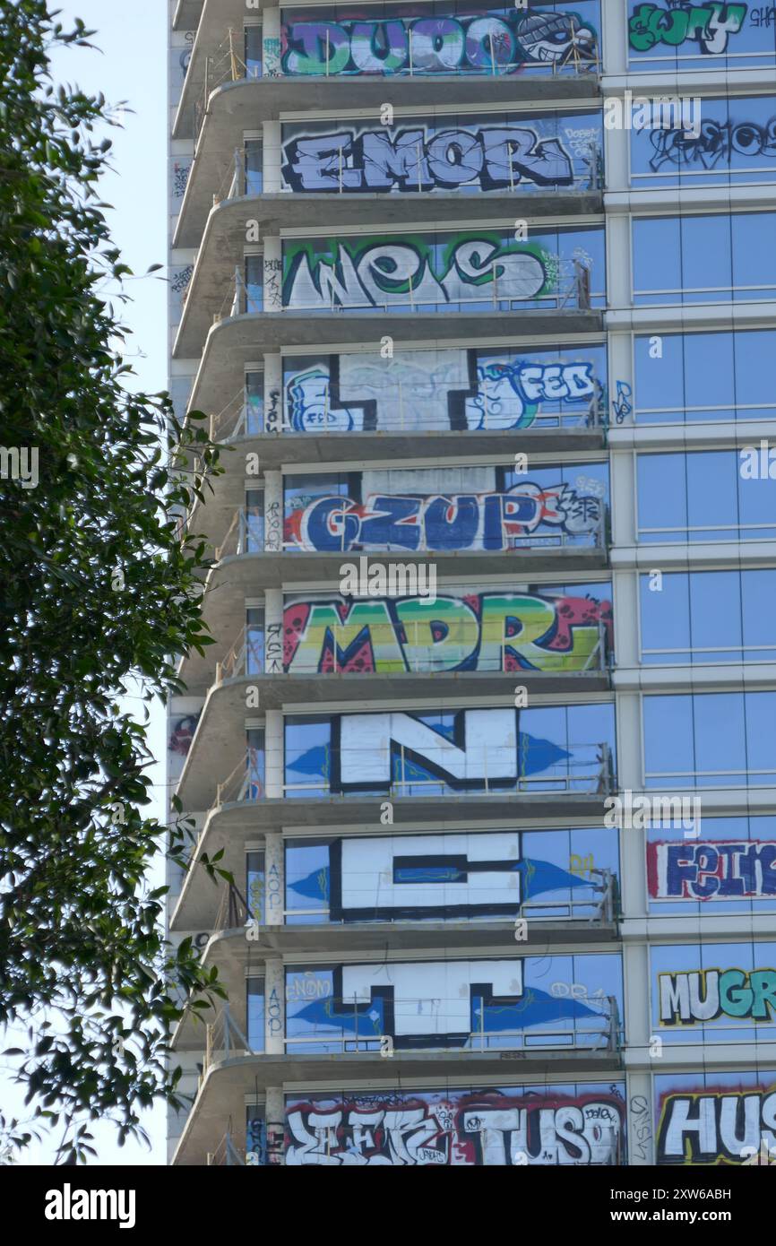 Los Angeles, California, USA 14th August 2024 Graffiti Towers, Graffiti ...