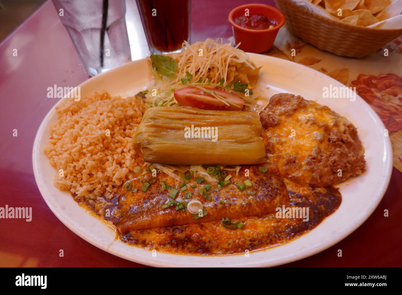 Los Angeles, California, USA 14th August 2024 Cheese Enchilada, Green ...