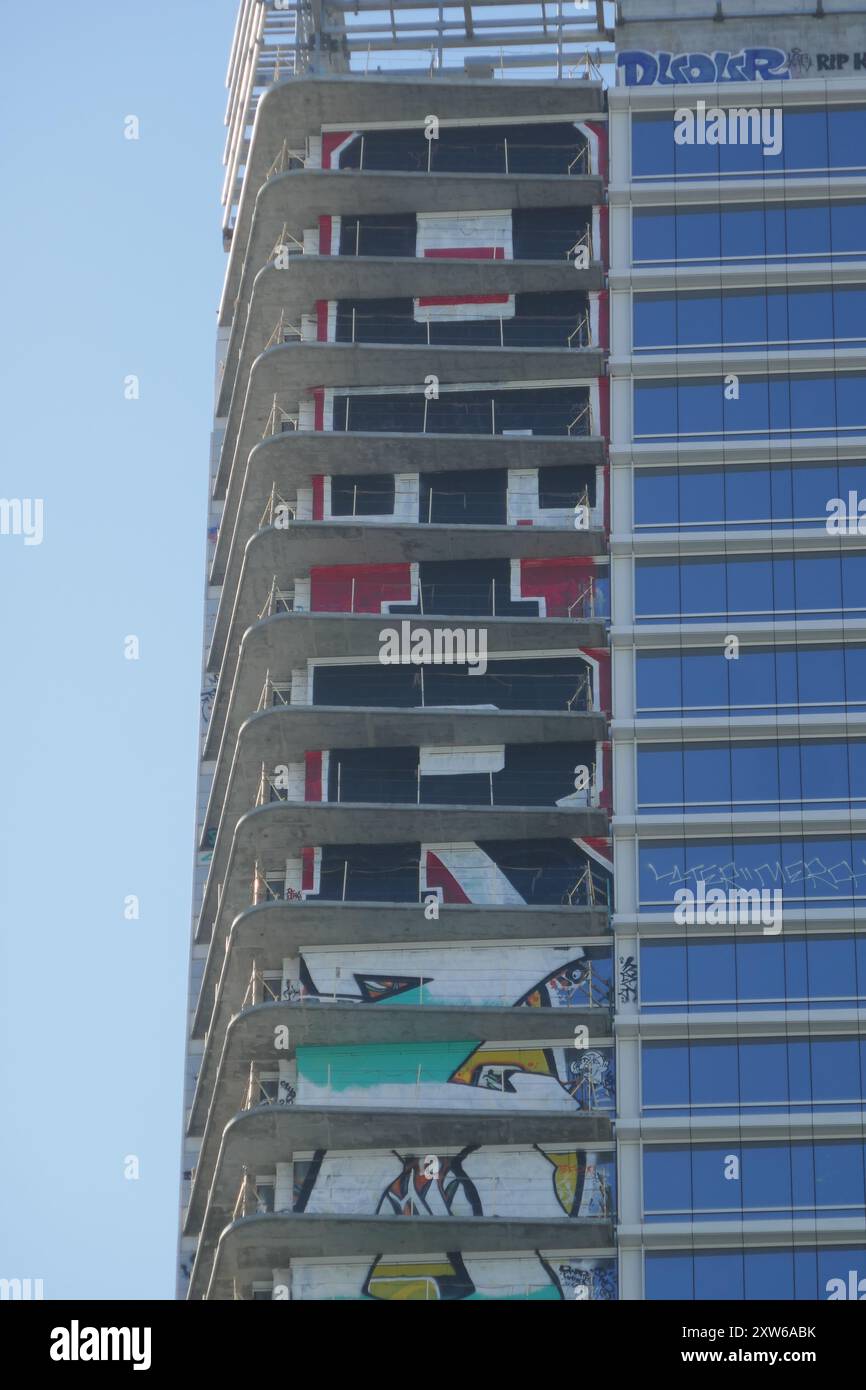 Los Angeles, California, USA 14th August 2024 Graffiti Towers, Graffiti ...