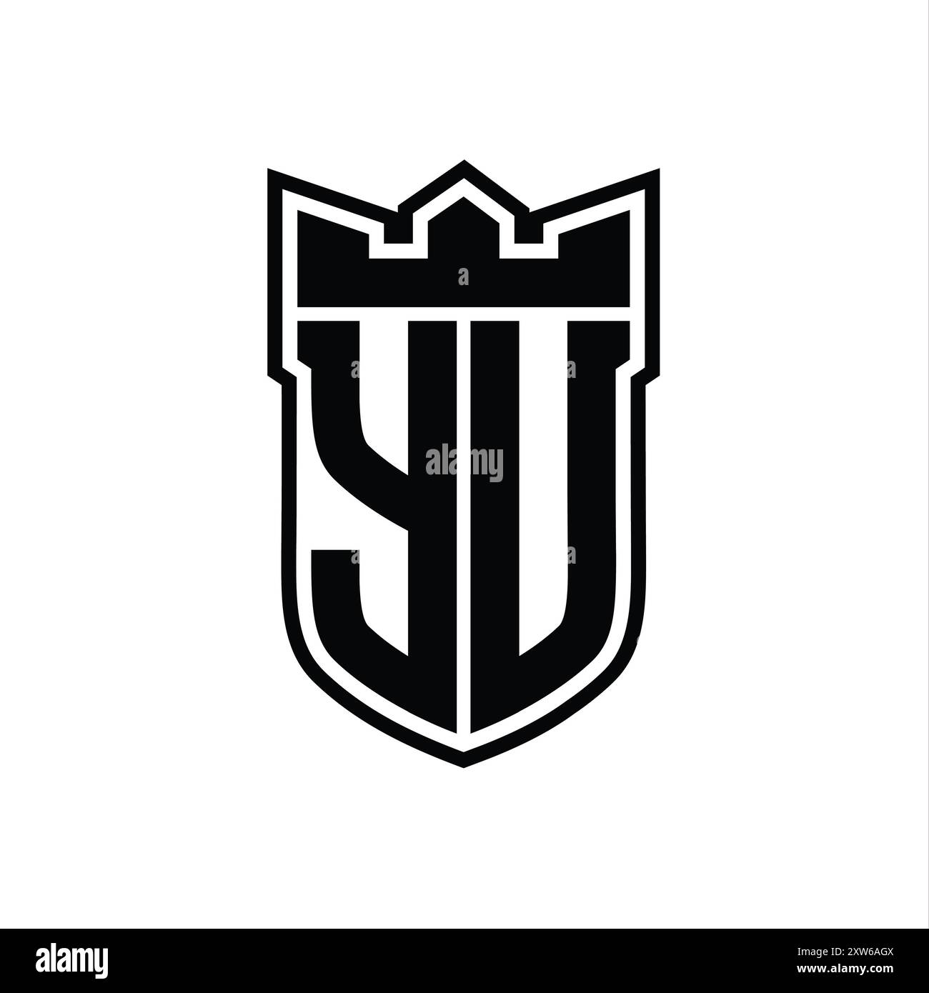 Yu letter logo hi-res stock photography and images - Alamy