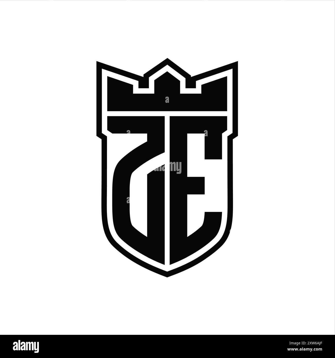 Ze logo design hi-res stock photography and images - Alamy