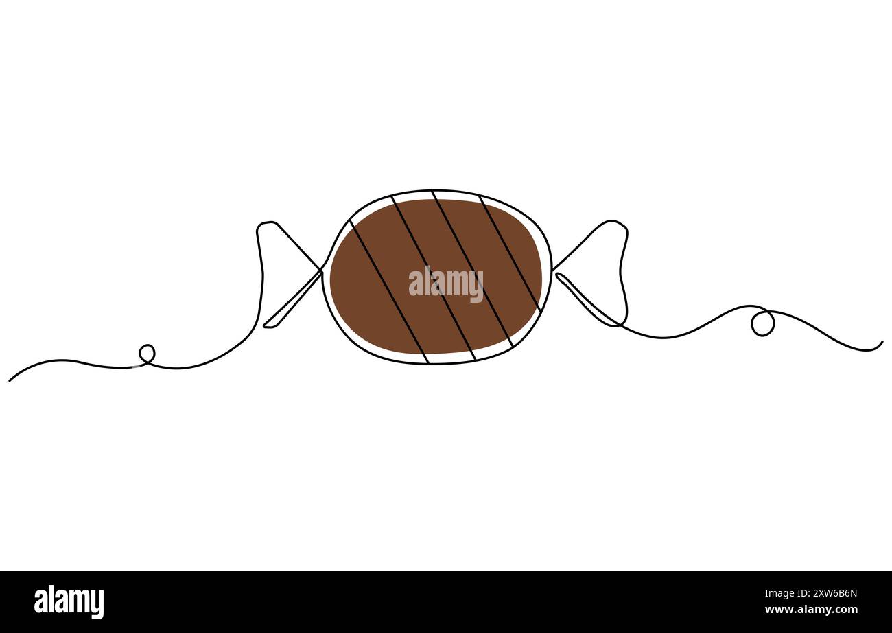 Continuous one-line drawing 4th of July Happy Independence Day single ...