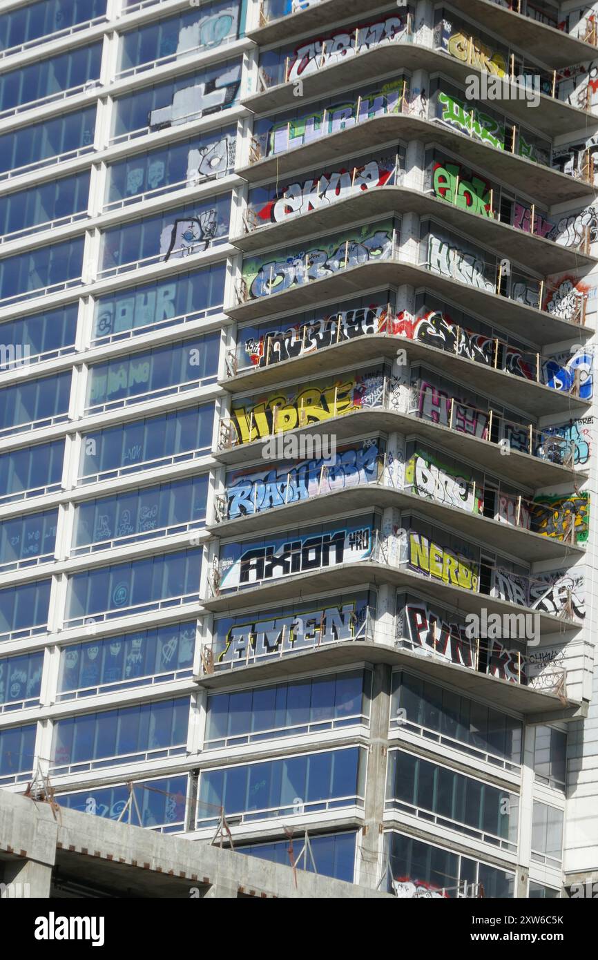 Los Angeles, California, USA 14th August 2024 Graffiti Towers, Graffiti ...