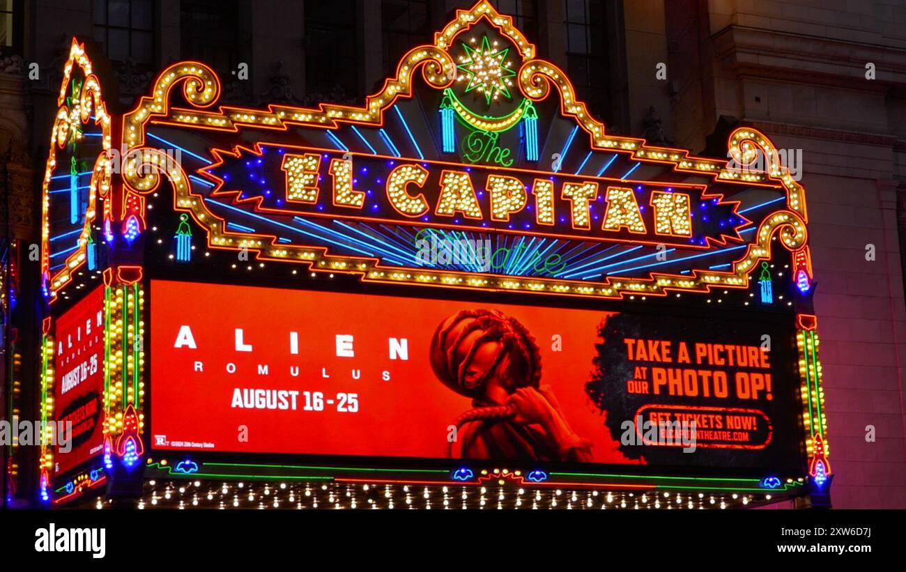 Los Angeles, California, USA 14th August 2024 Alien Romulus Marquee at ...