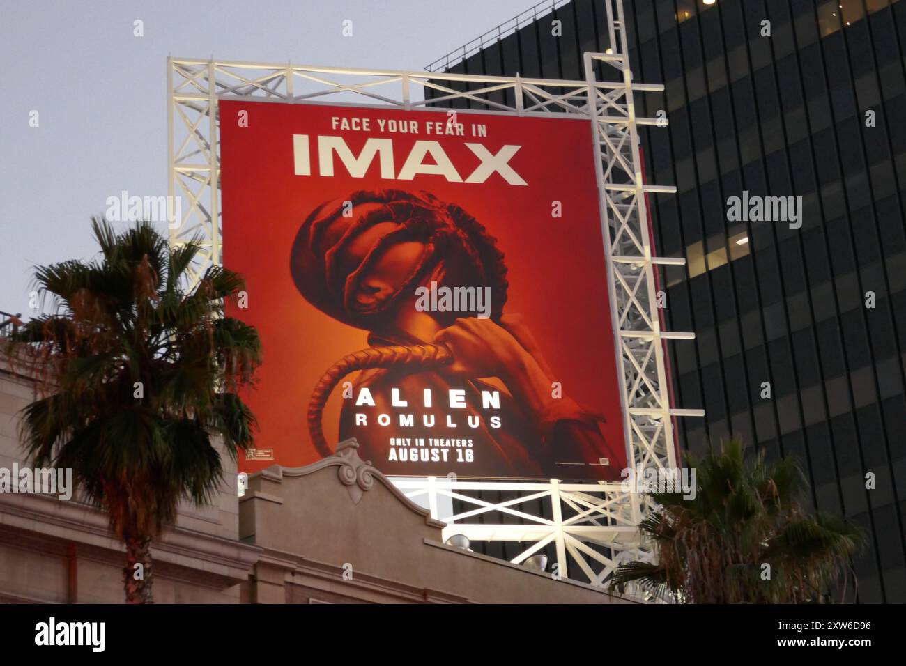 Los Angeles, California, USA 14th August 2024 Alien Romulus Billboard ...