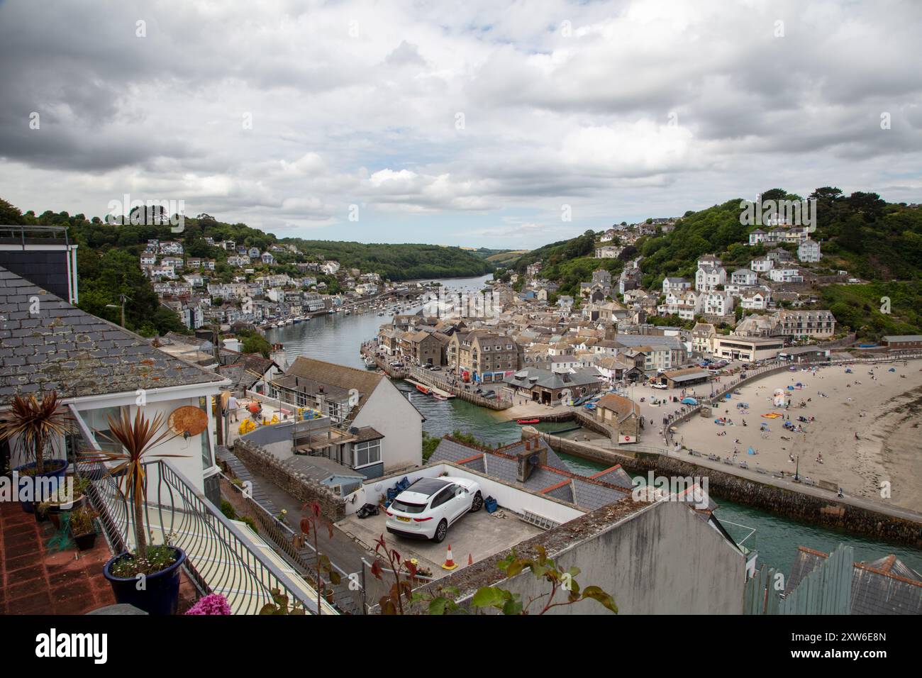 Overview of Looe Stock Photo - Alamy