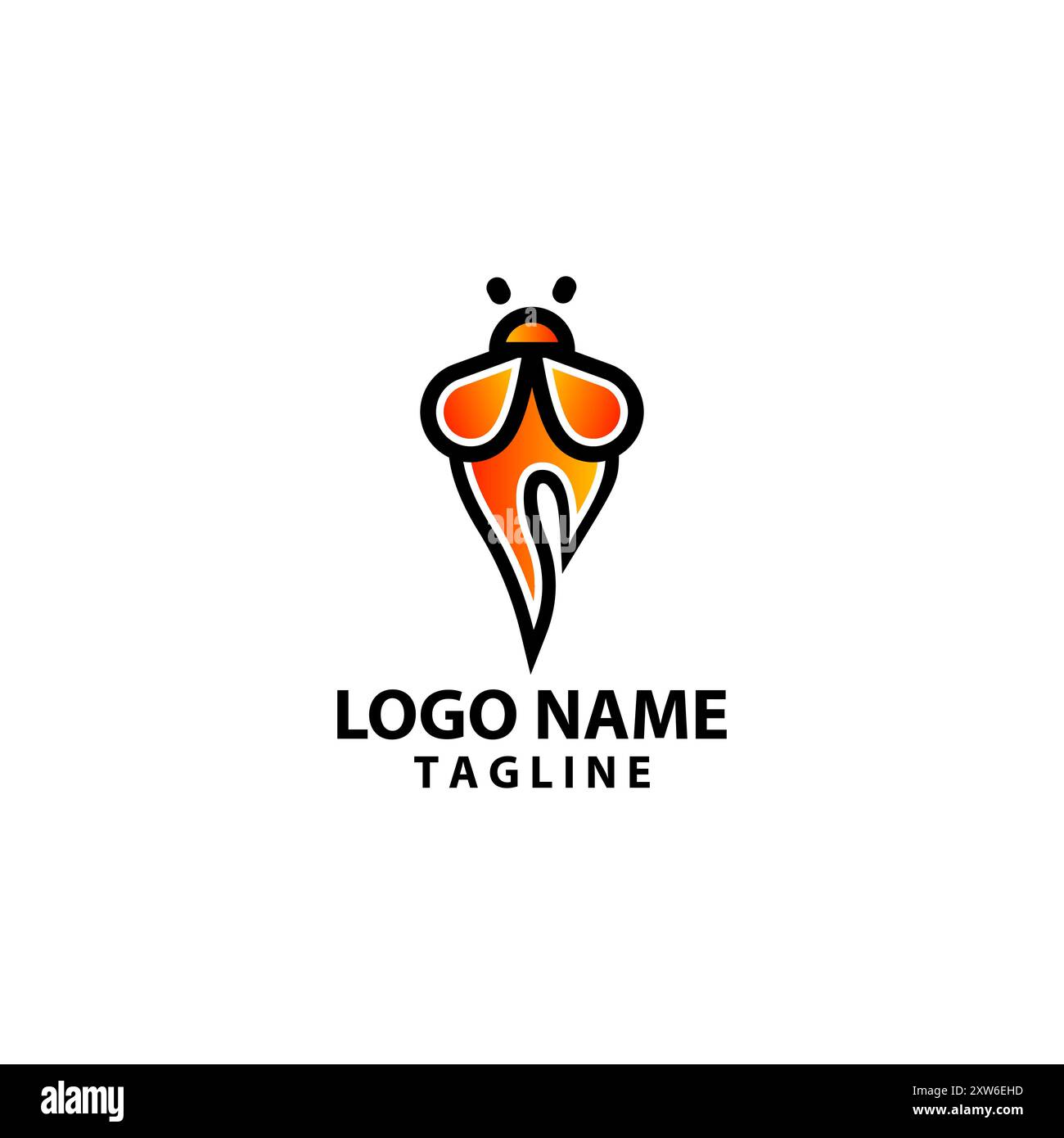 firefly fire logo design vector Stock Vector Image & Art - Alamy