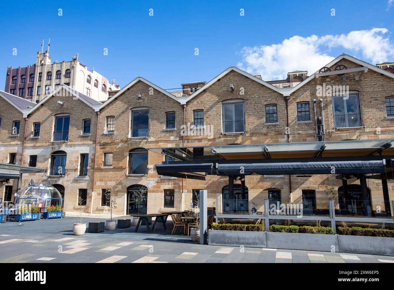 Sydney The Rocks district of Campbells Cove and former colonial ...