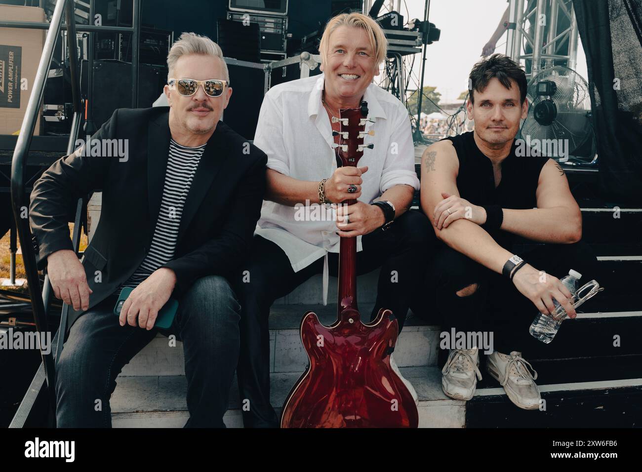 Essex, UK. 17th Aug, 2024. L-R Matthew James Pateman, Rob Jeffrey, Lee ...