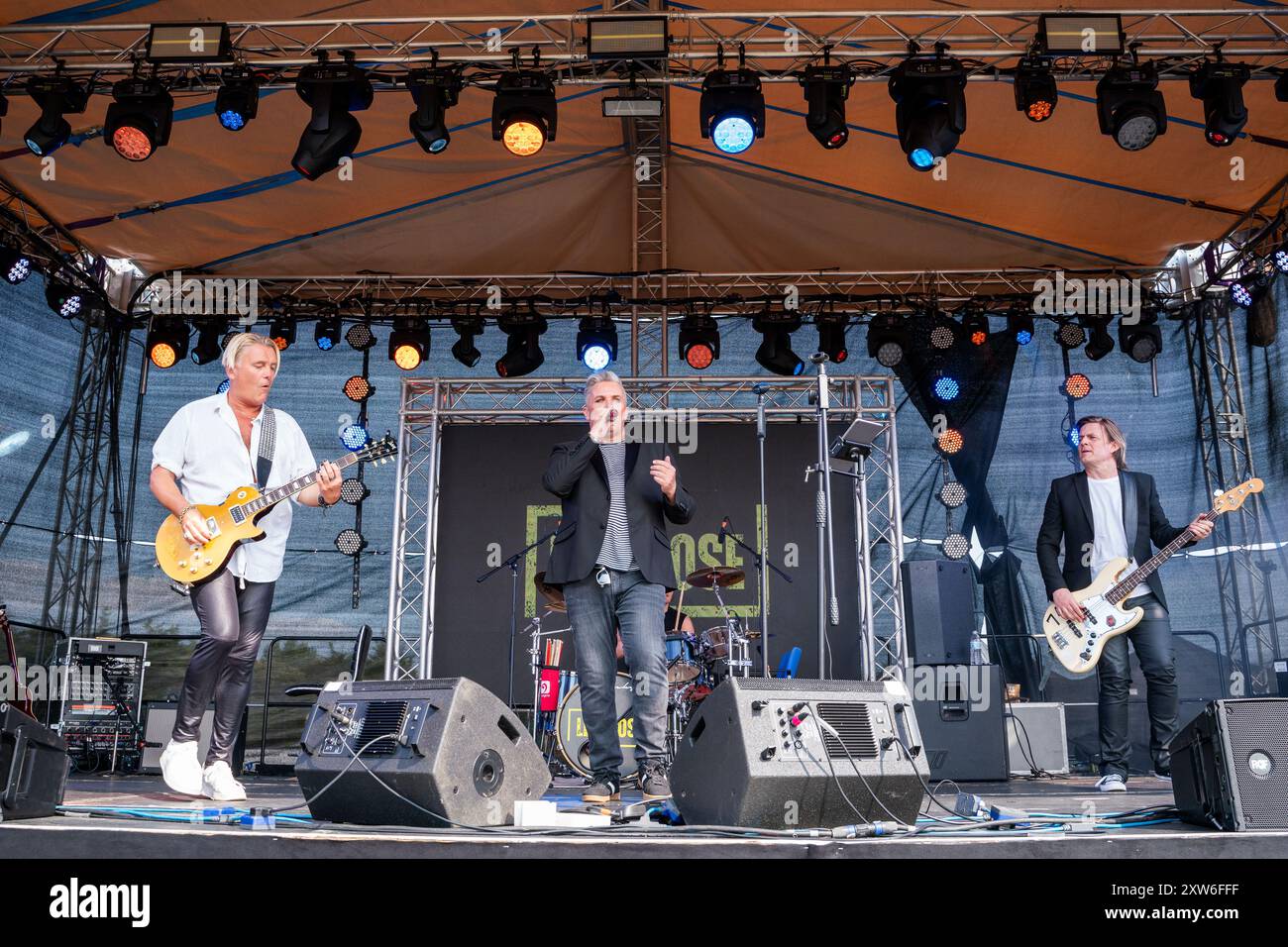 Essex, UK. 17th Aug, 2024. The band Let Loose Lee Murray, Matthew ...