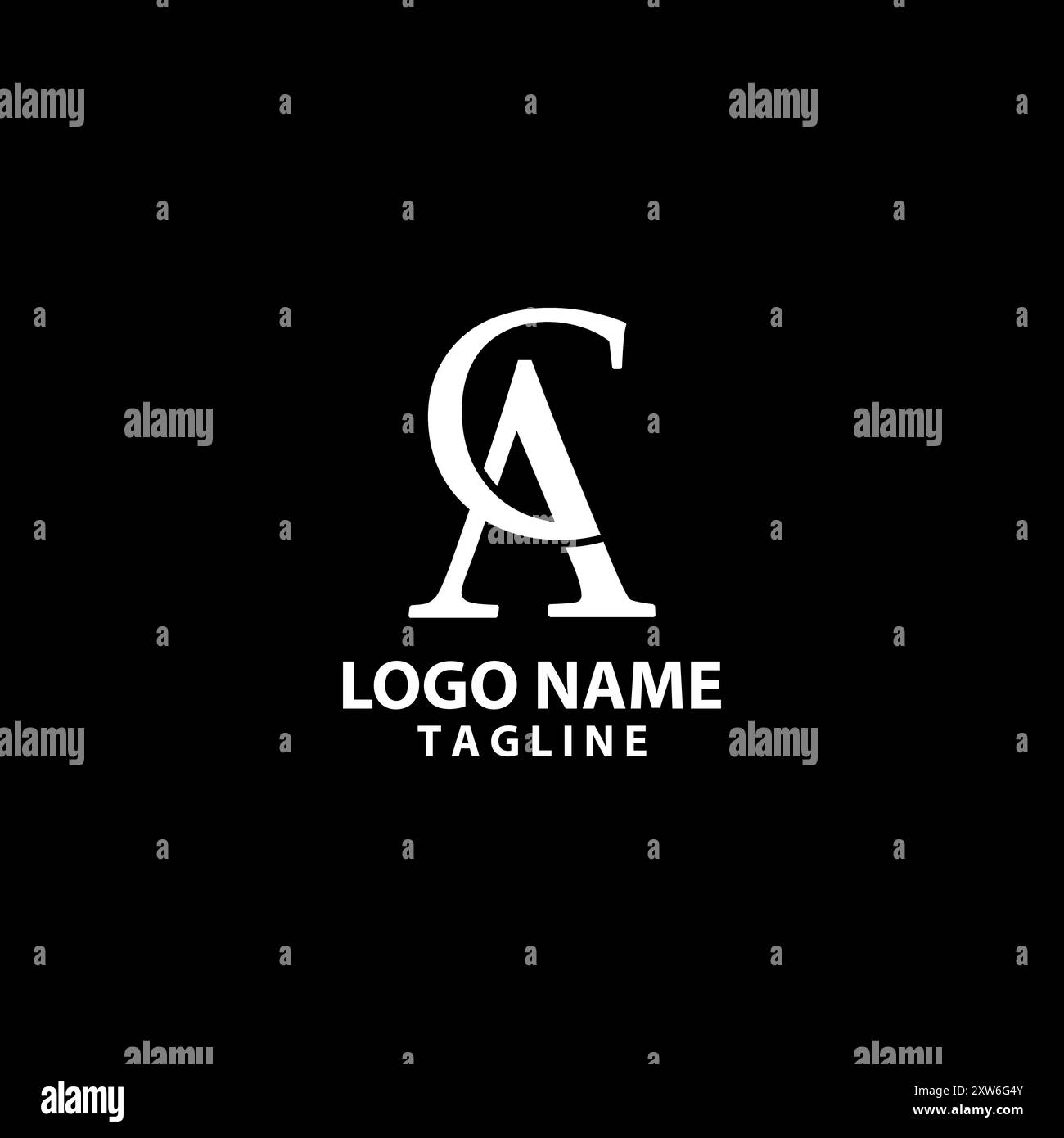 initial letter CA monogram logo design vector Stock Vector Image & Art ...