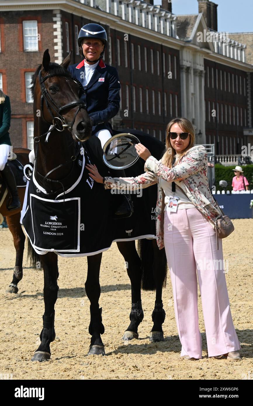 LONDON, UK. 17th Aug, 2024. Nicky Hanbury is the winner of the Longines ...
