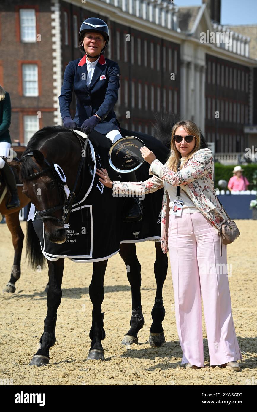 LONDON, UK. 17th Aug, 2024. Nicky Hanbury is the winner of the Longines ...