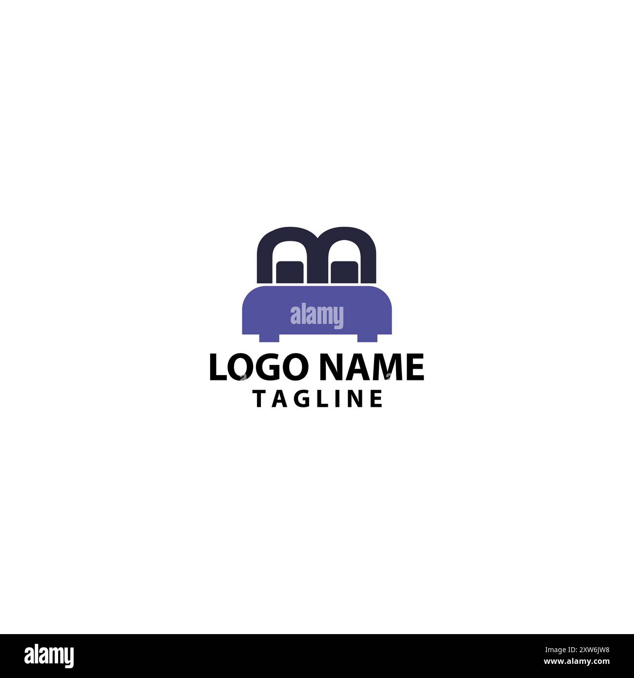 letter B mattress logo design vector Stock Vector Image & Art - Alamy