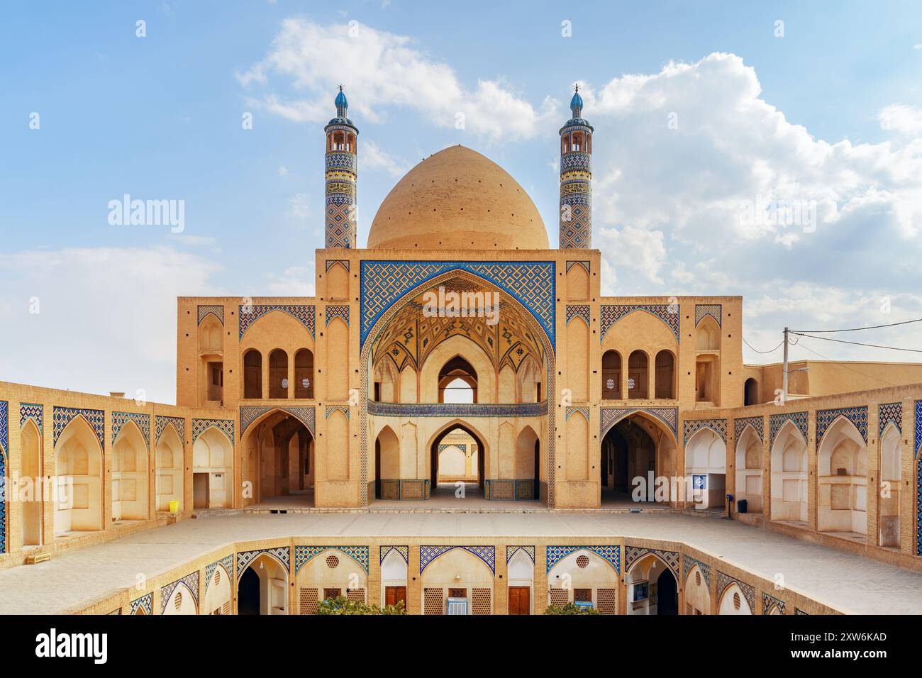 Gorgeous view of Agha Bozorg Mosque in Kashan, Iran Stock Photo - Alamy