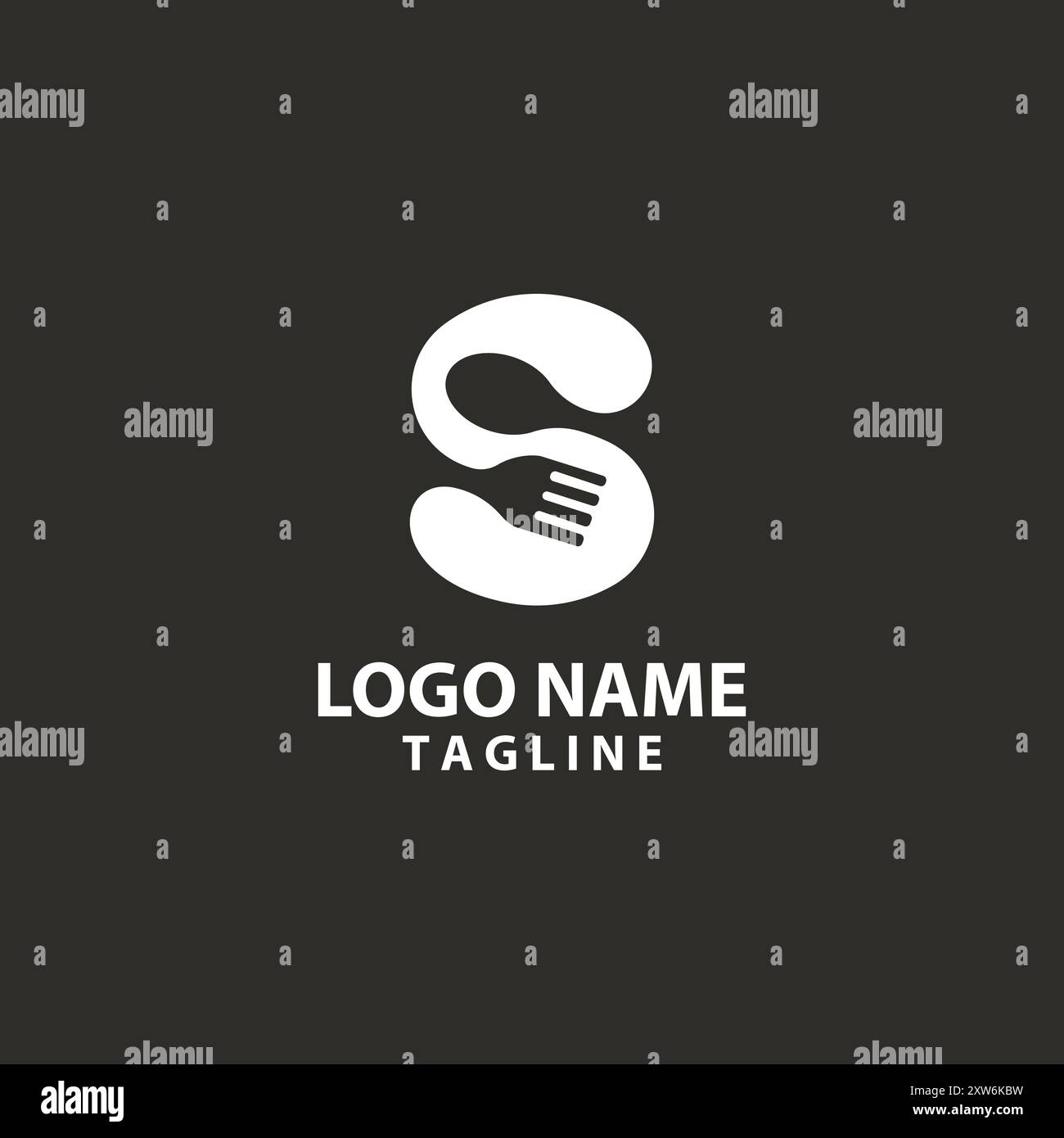 letter S utensils logo design vector Stock Vector Image & Art - Alamy