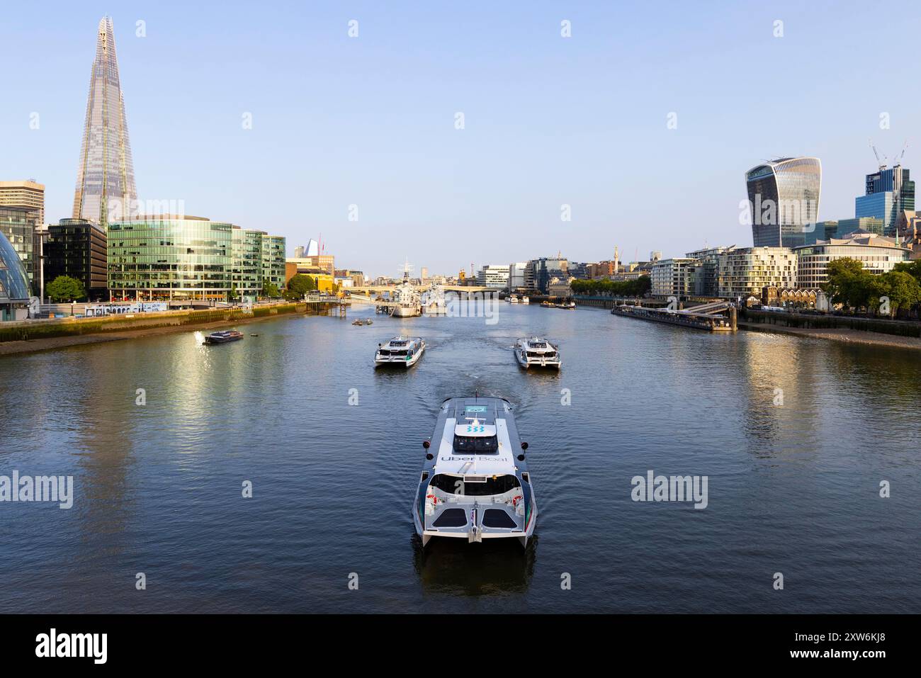 EDITORIAL USE ONLY The newest hybrid passenger ferry from Uber Boat by ...