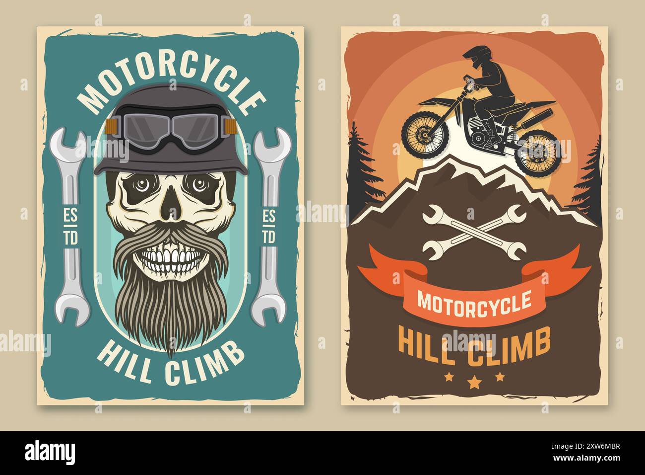Mountain bike uphill Stock Vector Images - Alamy