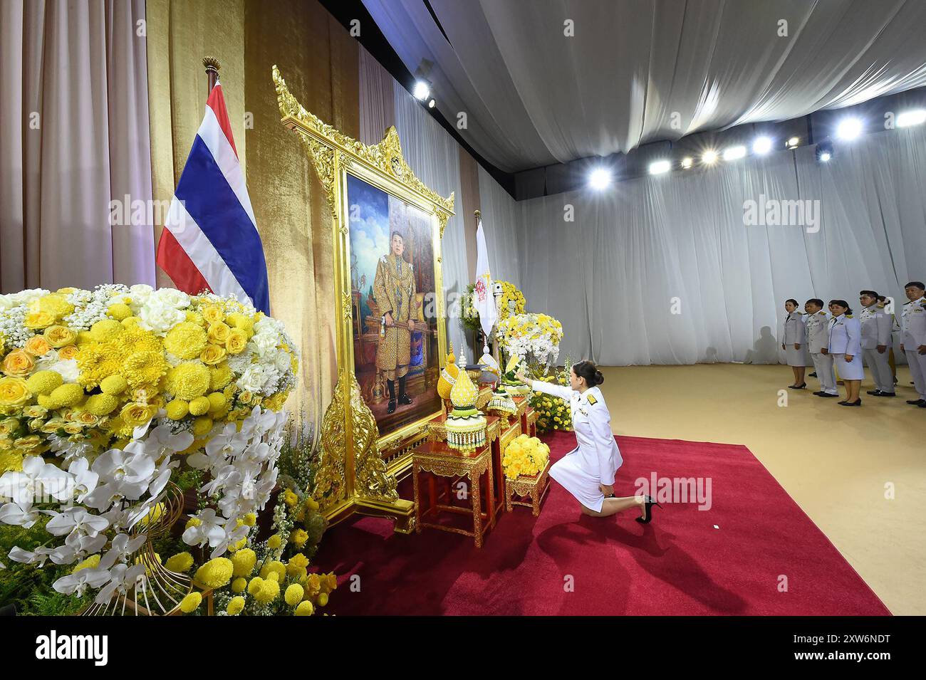 (240818) -- BANGKOK, Aug. 18, 2024 (Xinhua) -- Thailand's new Prime Minister Paetongtarn ...