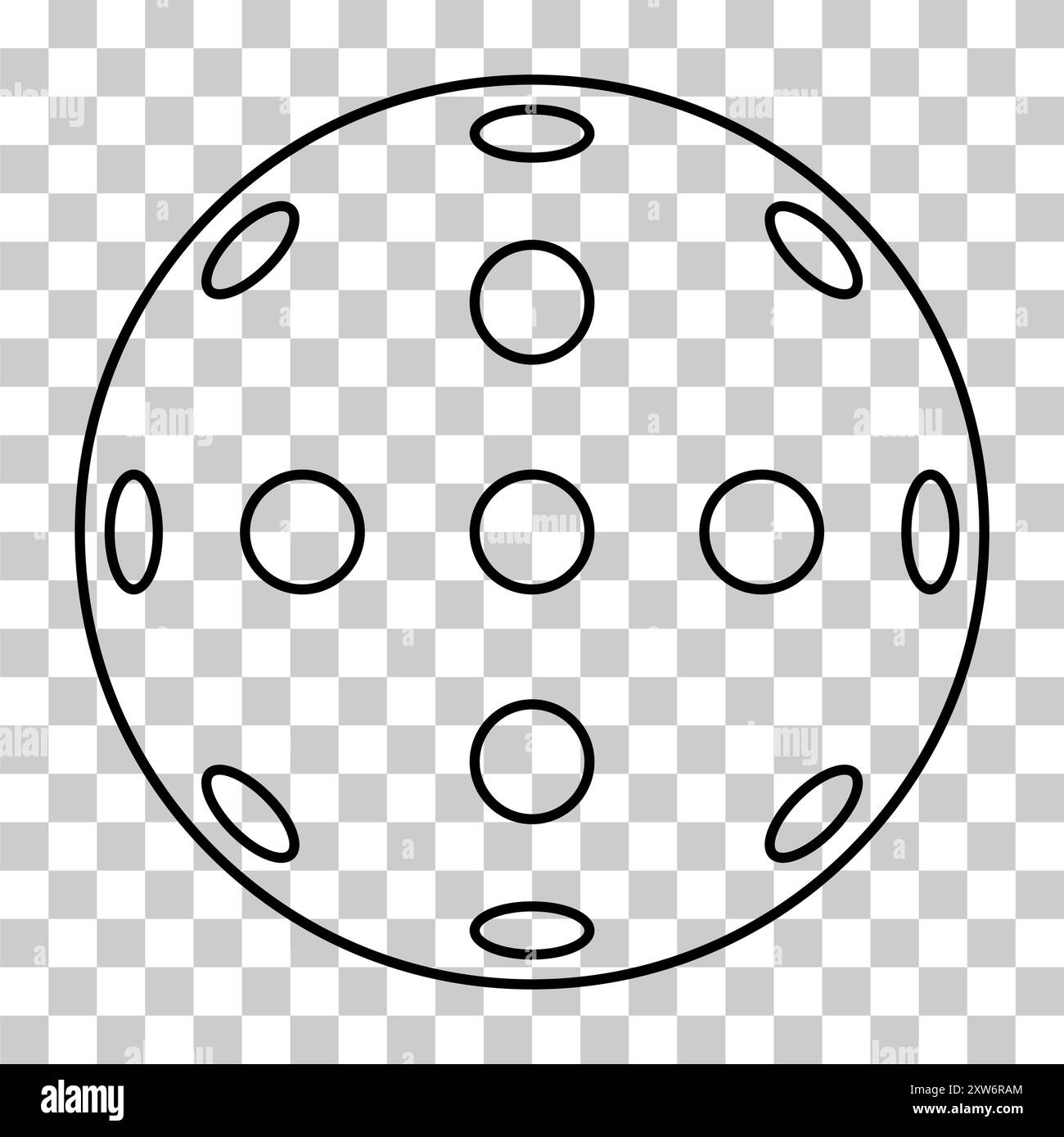 Pickleball racket sport, indoor ball paddle icon, web flat symbol ...