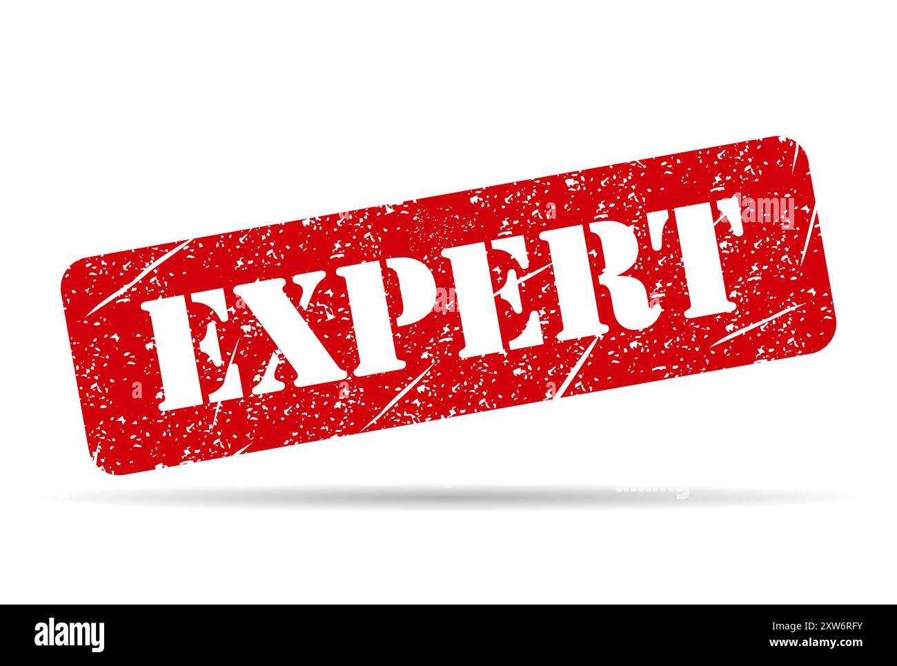 Expert stamp shadow symbol, label sticker sign button, text banner ...