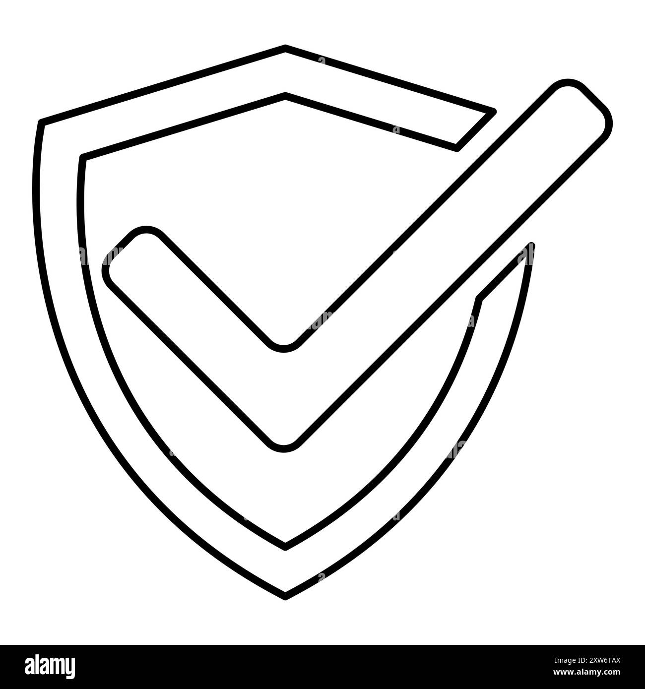 Shield protect icon, safety mark web design, guard symbol vector ...