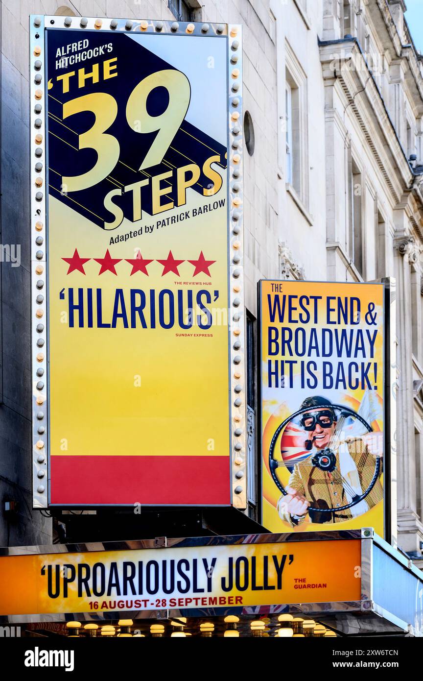 London, UK. 'The 39 Steps' at the Trafalgar Theatre in Whitehall ...