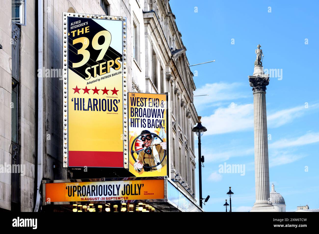 London, UK. 'The 39 Steps' at the Trafalgar Theatre in Whitehall ...