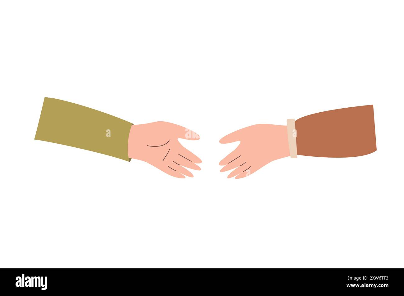 Hand handshake deal Stock Vector Images - Alamy