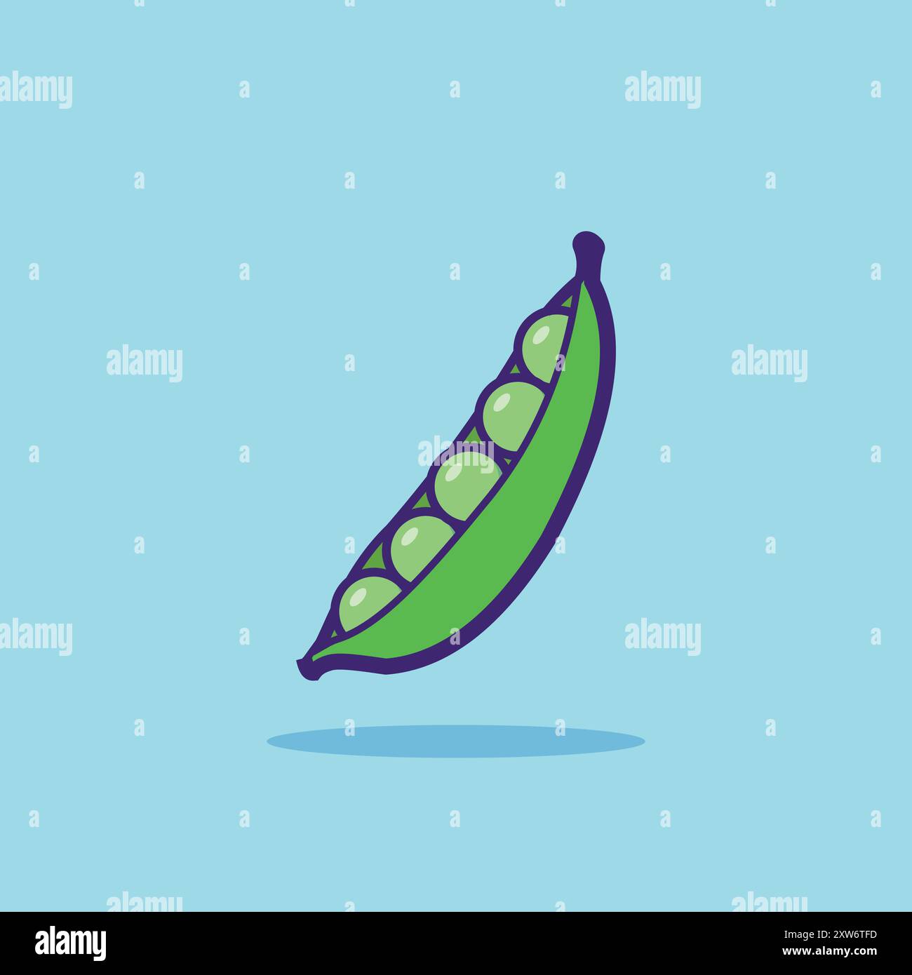 Peas cut out Stock Vector Images - Alamy