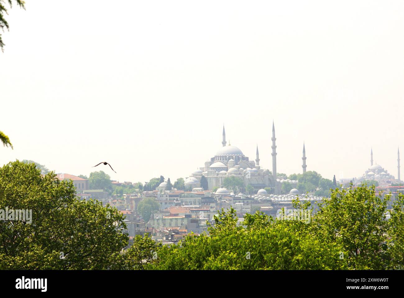 View from the Marble Terrace of Topkapi Palace: panorama of the ...