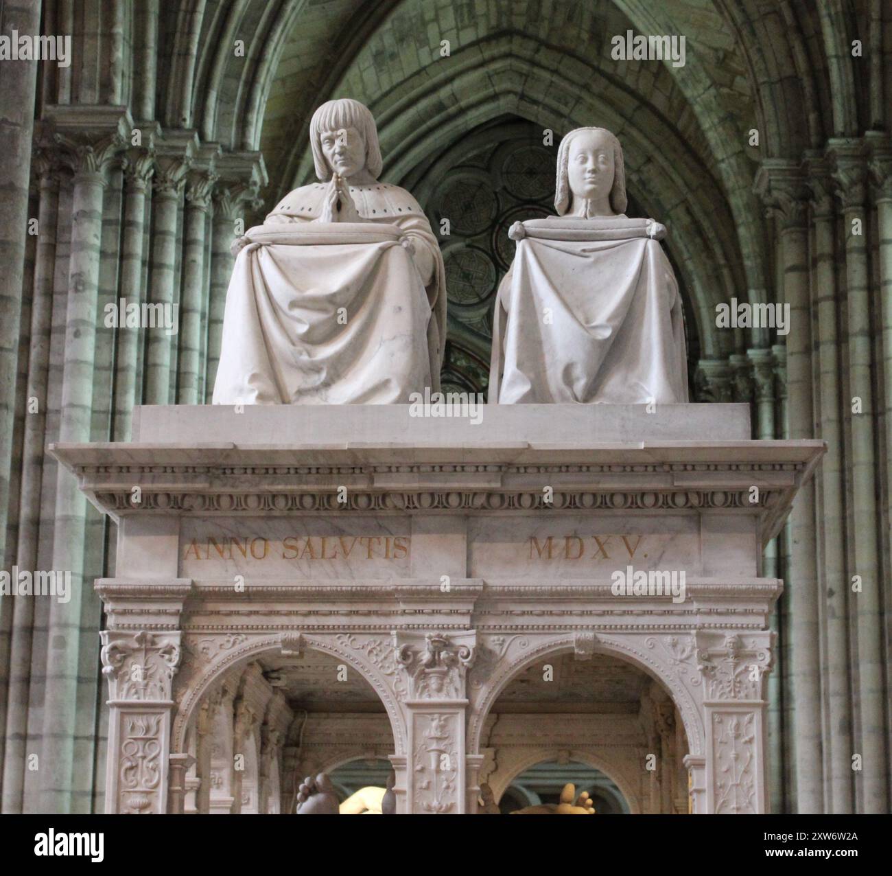 Tomb of King Louis XII and Anne of Brittany Stock Photo - Alamy