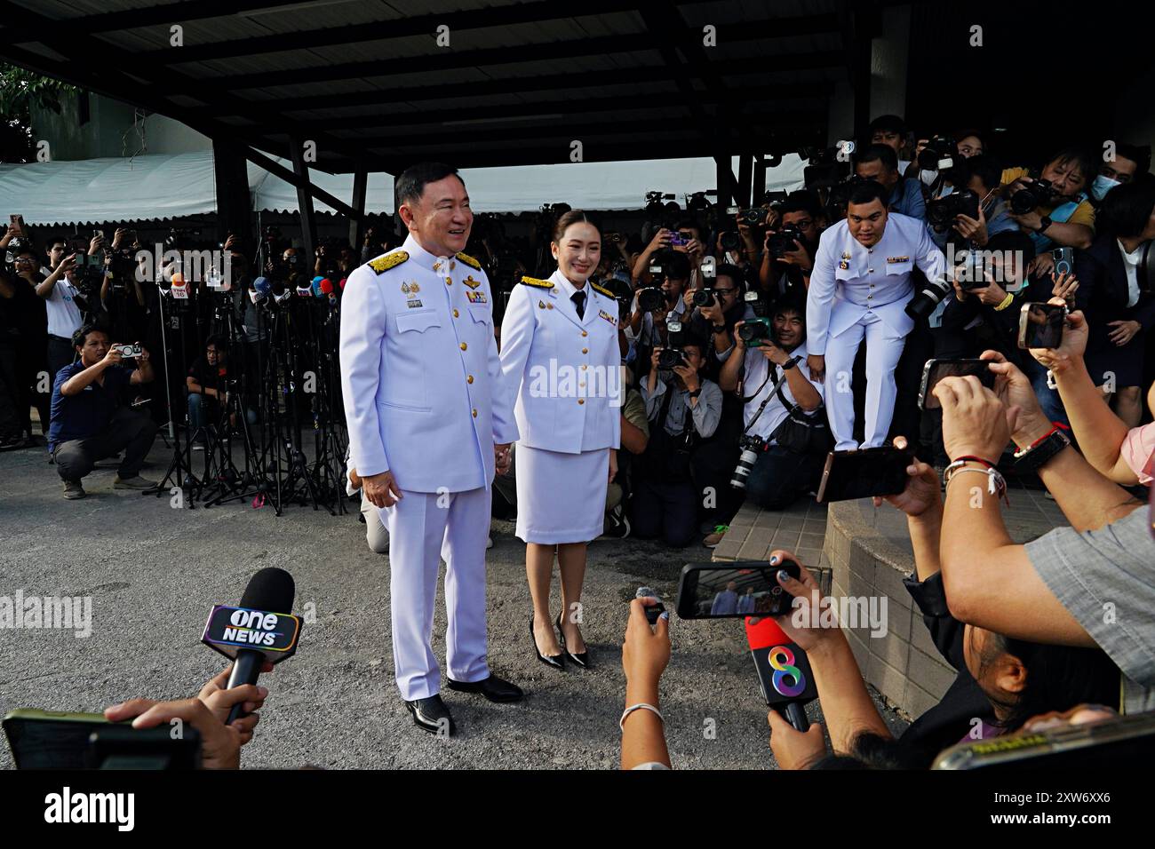 Bangkok, Thailand. 18th Aug, 2024. Thailand newly elected Prime ...