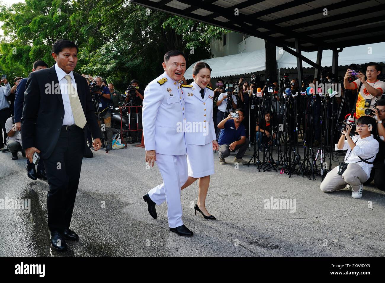 Bangkok, Thailand. 18th Aug, 2024. Thailand newly elected Prime ...
